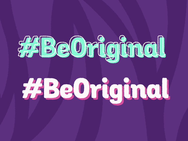 #BeOriginal Campaign Logo by Francisco Seiz on Dribbble
