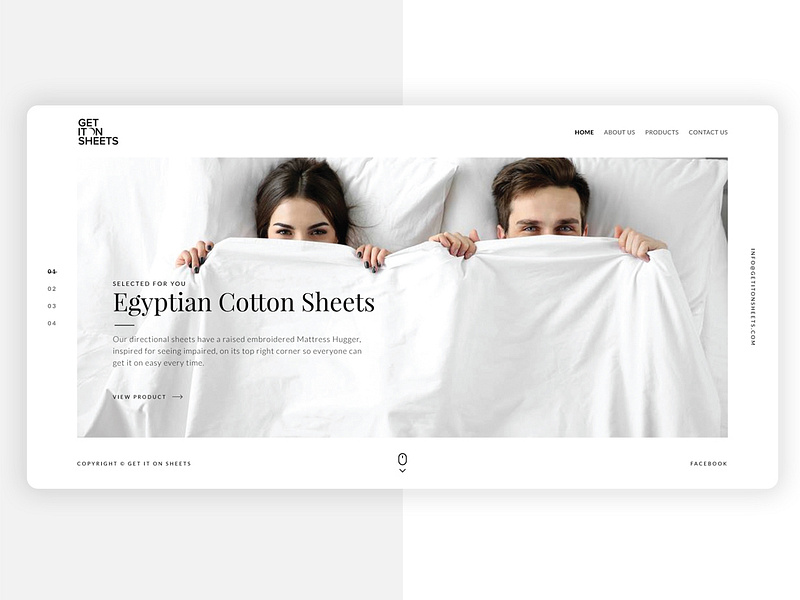 A slider / header design for a sheet & bed company by Marjan Tosic on ...