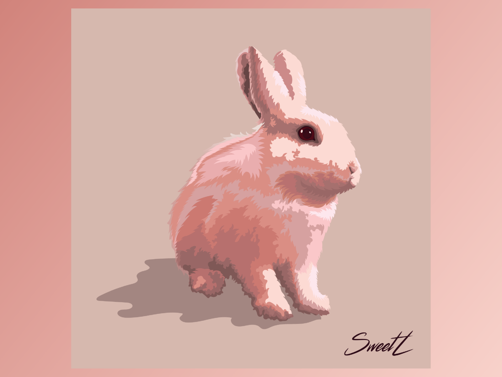 Pink Rabbit by Svetlana Shevliakova on Dribbble