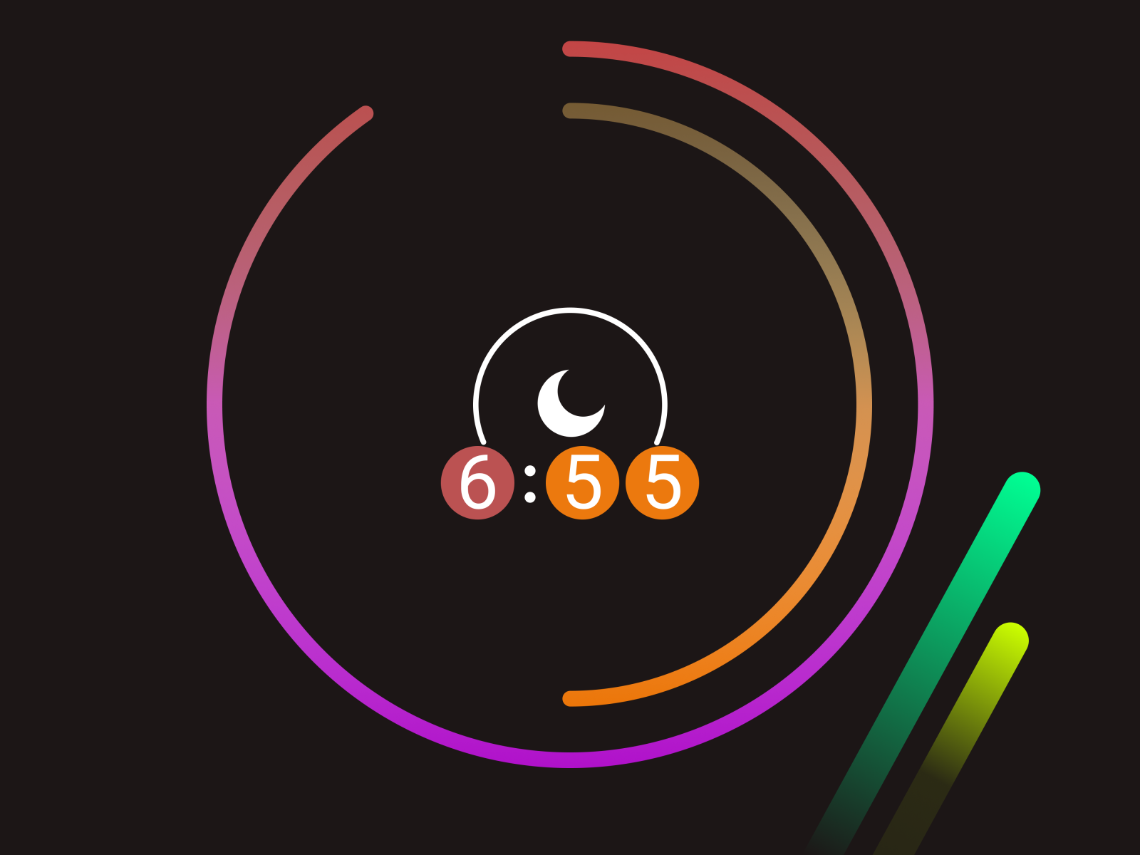 Simple Time mode 2 by armaan das on Dribbble