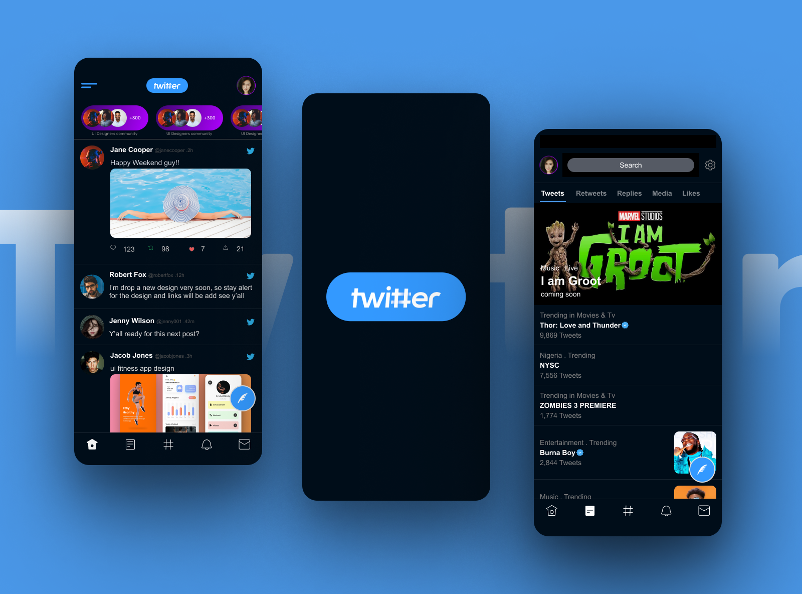 Twitter App Redesign by Emmanuel Ulodo on Dribbble