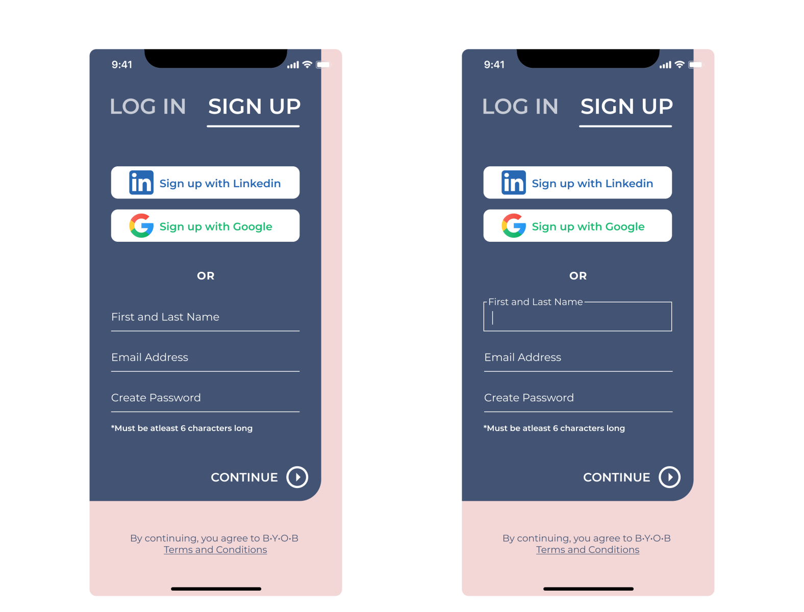 Sign Up Screen Mobile by Victoria on Dribbble