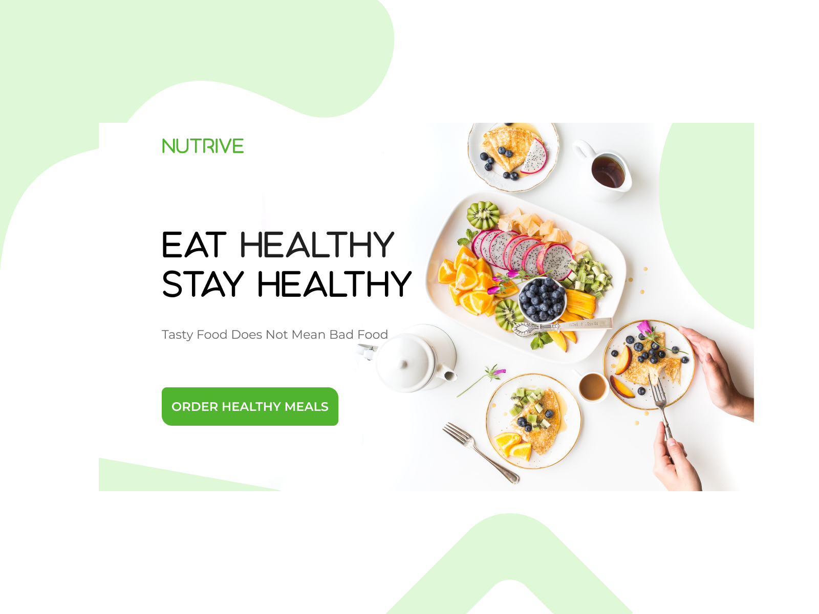 Nutrive - Landing Page | Food Delivery by Daniil Zubenko on Dribbble