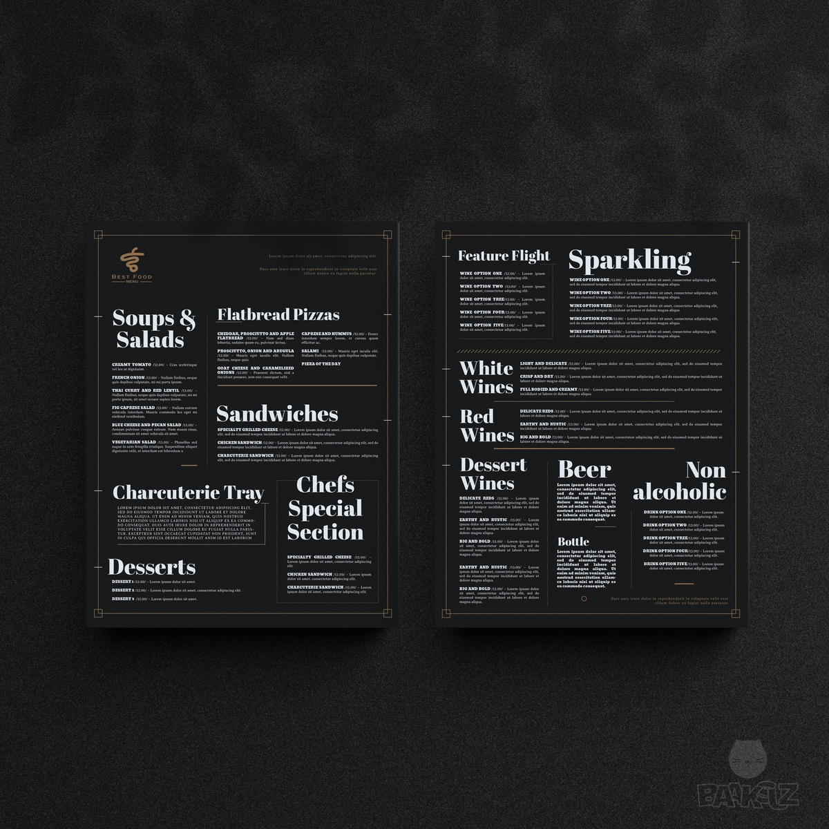 Menu Design by Baaksuz on Dribbble