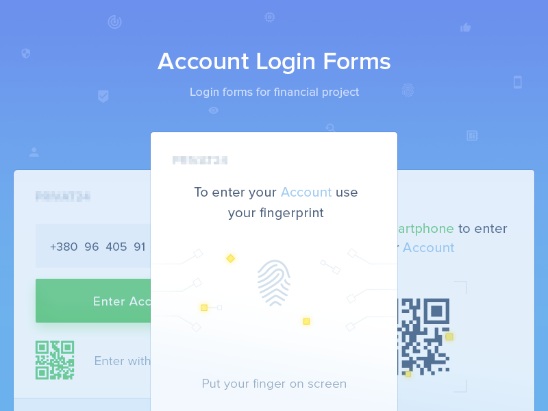 Account Login Form by Vlad Tyzun on Dribbble