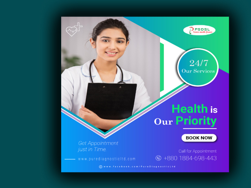 Healthcare banner by Jahid Hassan on Dribbble