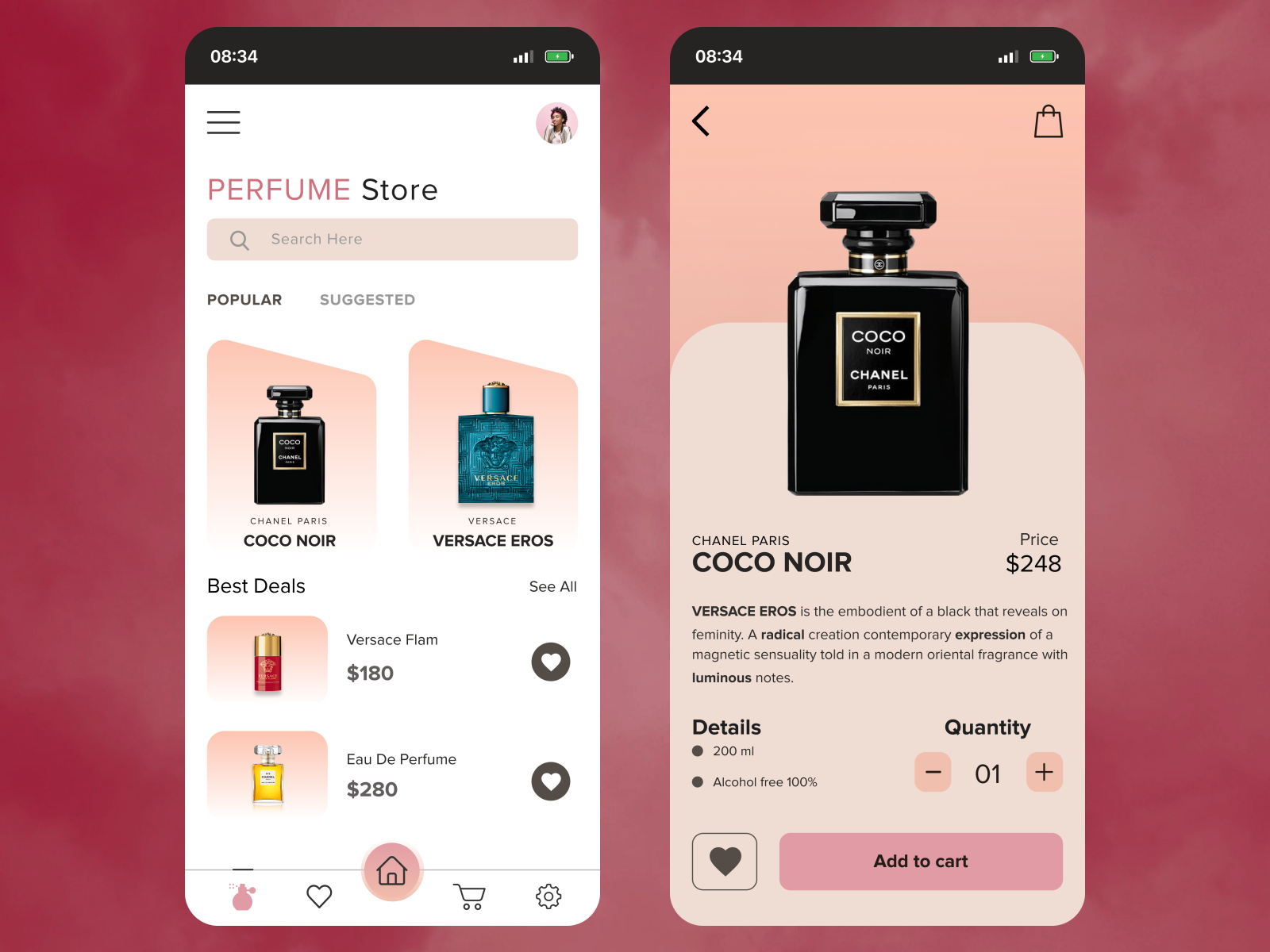 Perfume App by Bhavin jain on Dribbble