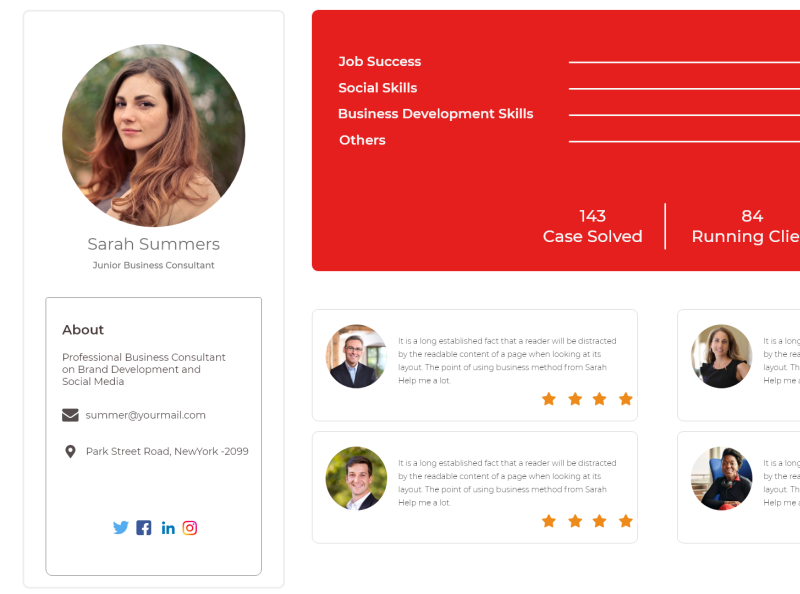 User Profile by Kazi on Dribbble