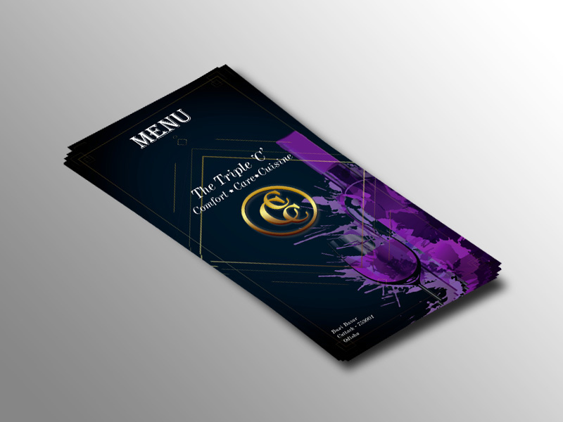 Menu Triple C by Bibhuti Meher on Dribbble