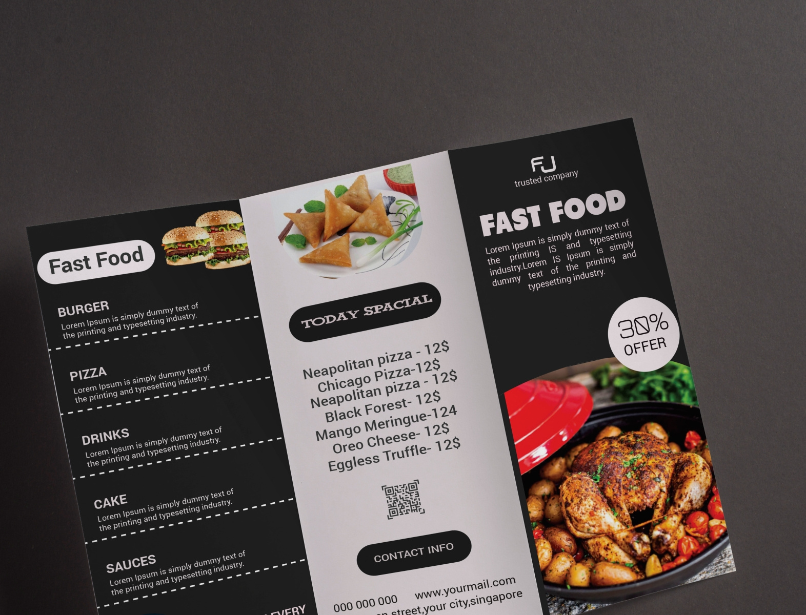 Food Menu Flyer By Ferdusi Jannat On Dribbble