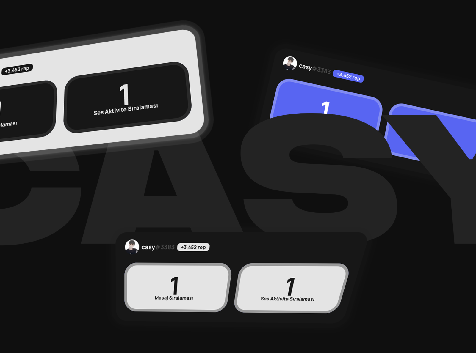 Discord rank card design. by casy on Dribbble