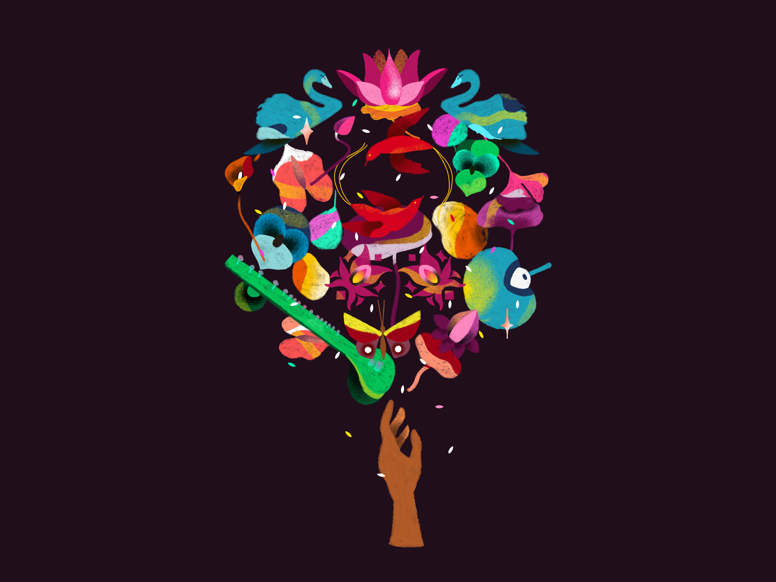 Fragments Flat illustration #0 by Shruti Caulagi on Dribbble