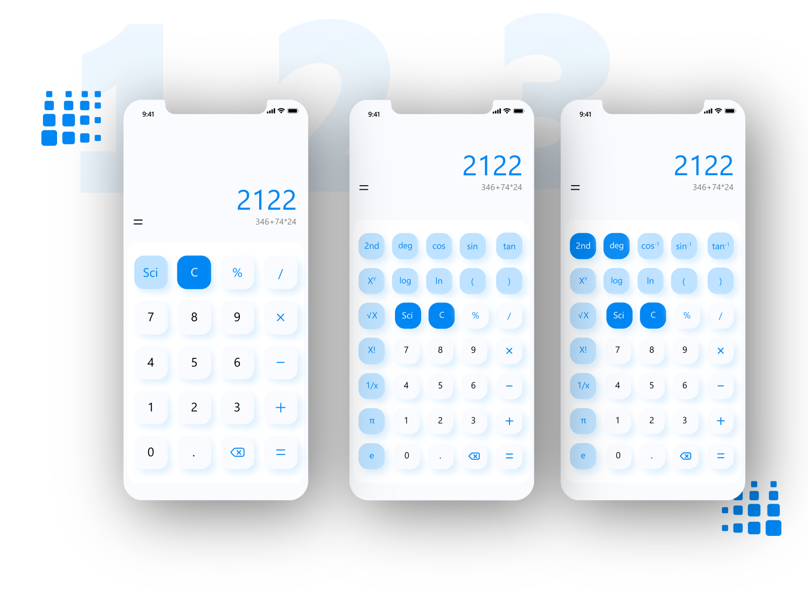 calculator ui by Mohaiminul Islam on Dribbble