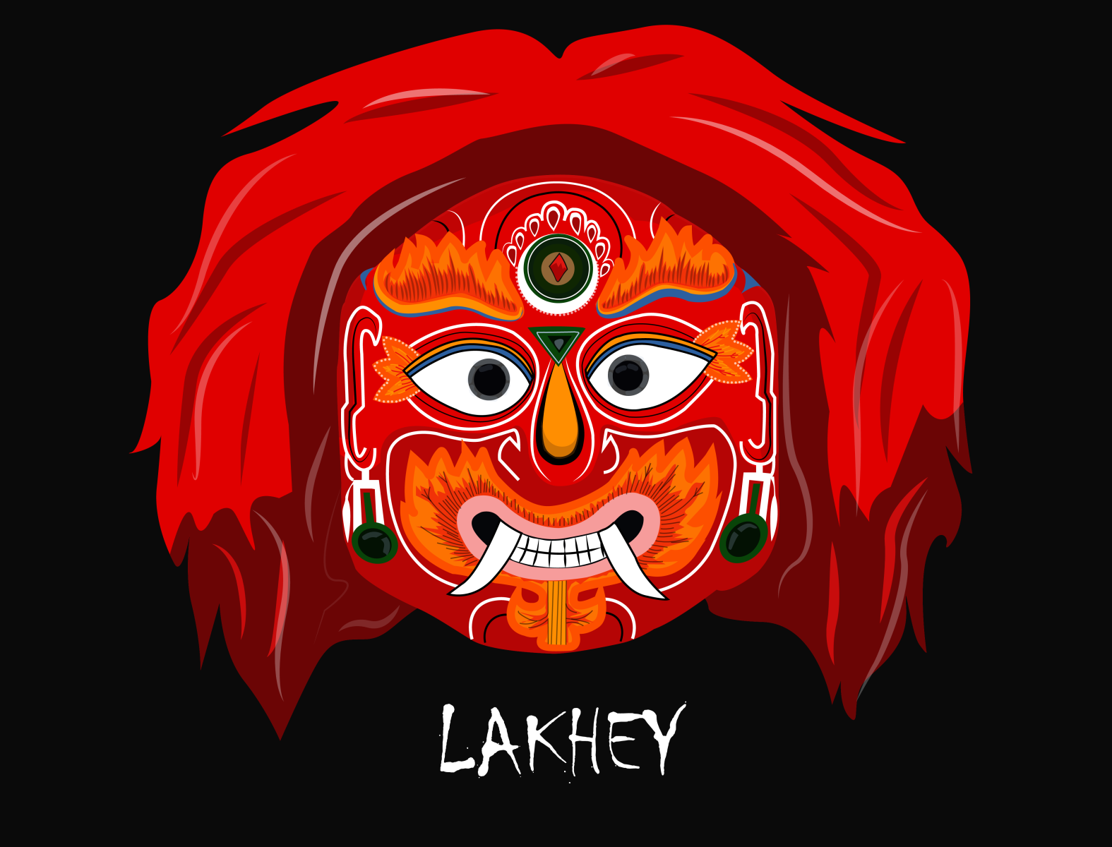 Digital Art Majipa Lakhey Aaju by Rohit Sai on Dribbble