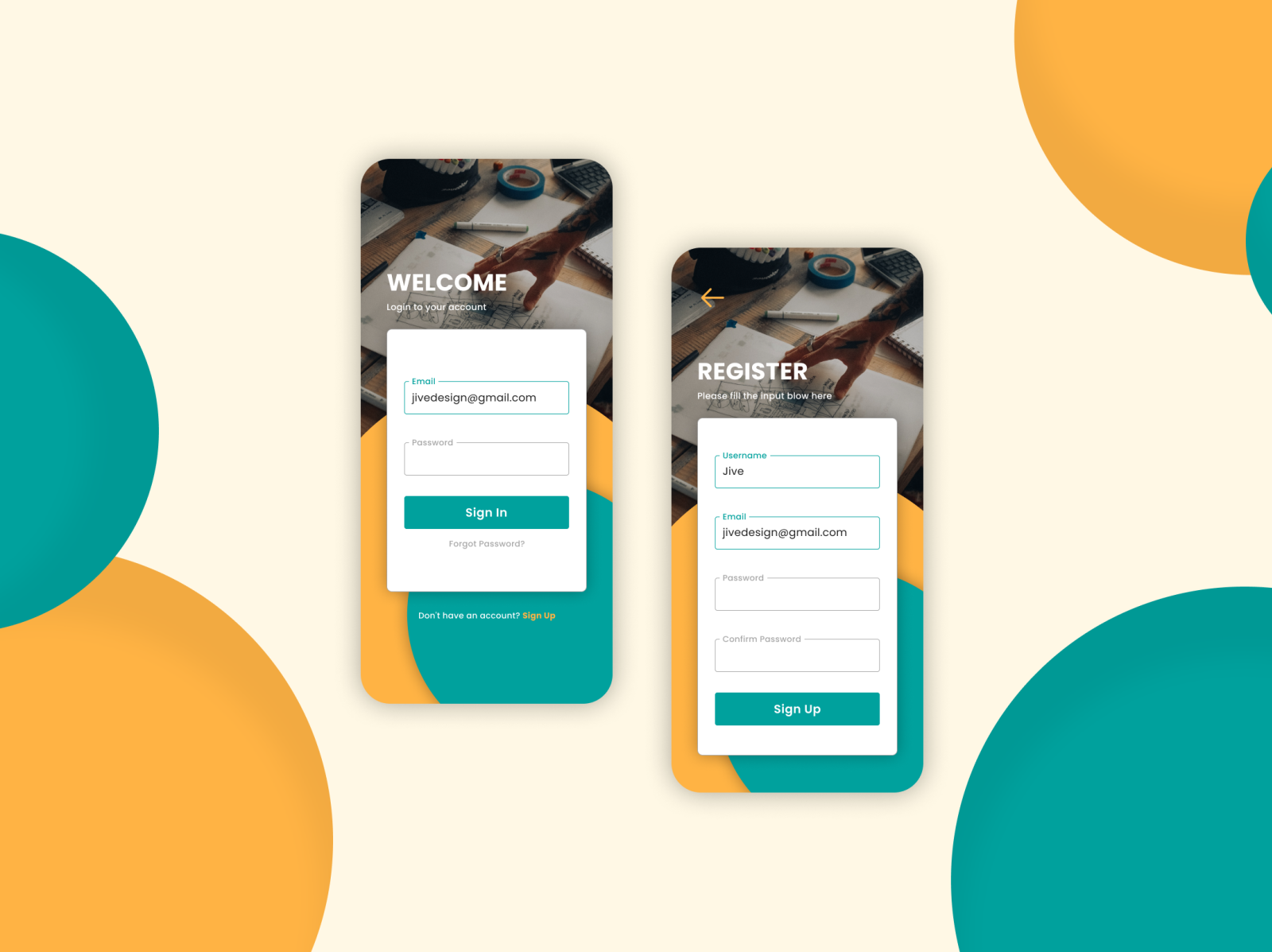 Signin & Signup Screen Design by Jimmy Lin on Dribbble