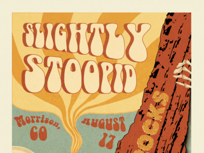 Slightly Stooped Gig Poster by Maggie Gosiger on Dribbble