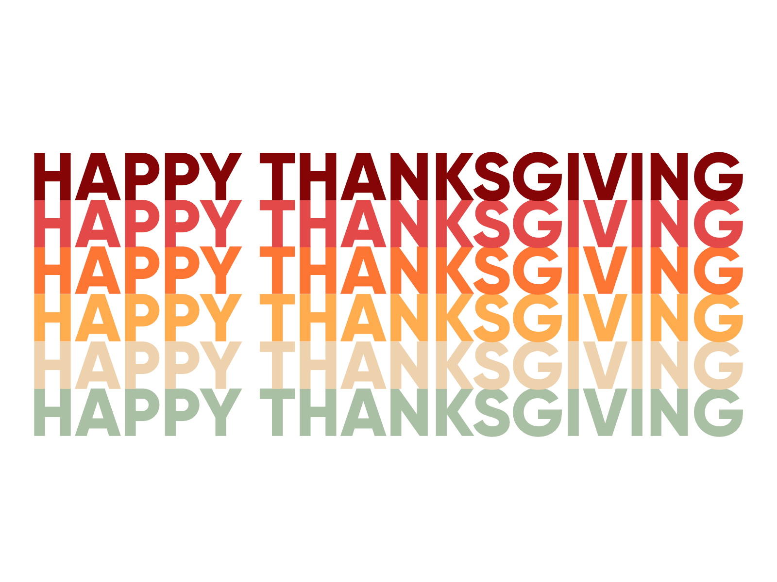 Thanksgiving Type Treatment by incremental.design on Dribbble