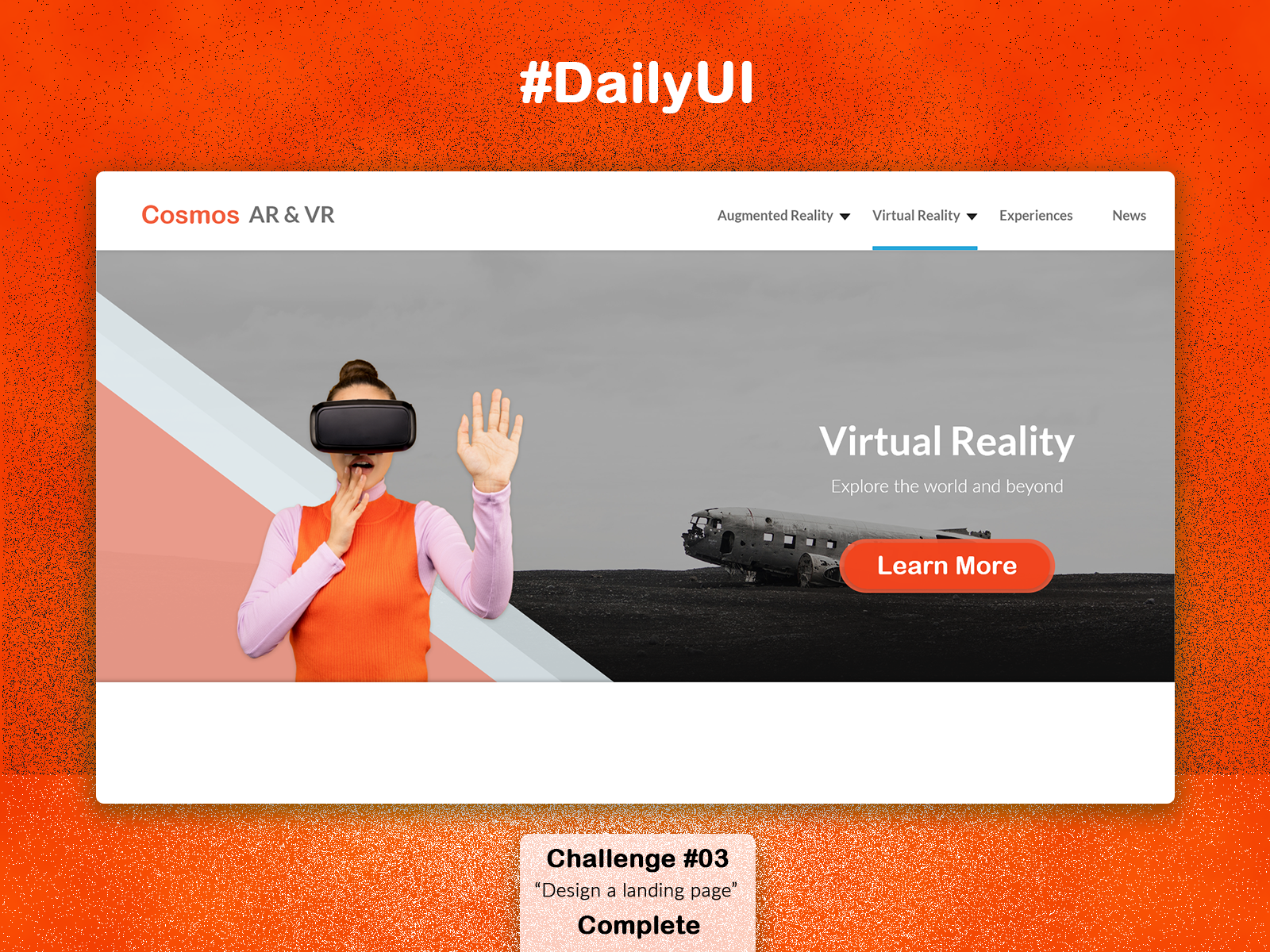 Virtual Reality Landing Page by Cristian Pineda on Dribbble Virtual Reality Landing Page by Cristian Pineda on Dribbble