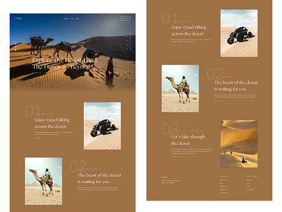 Group: A safari landing page concept by Samuel Akindipe on Dribbble