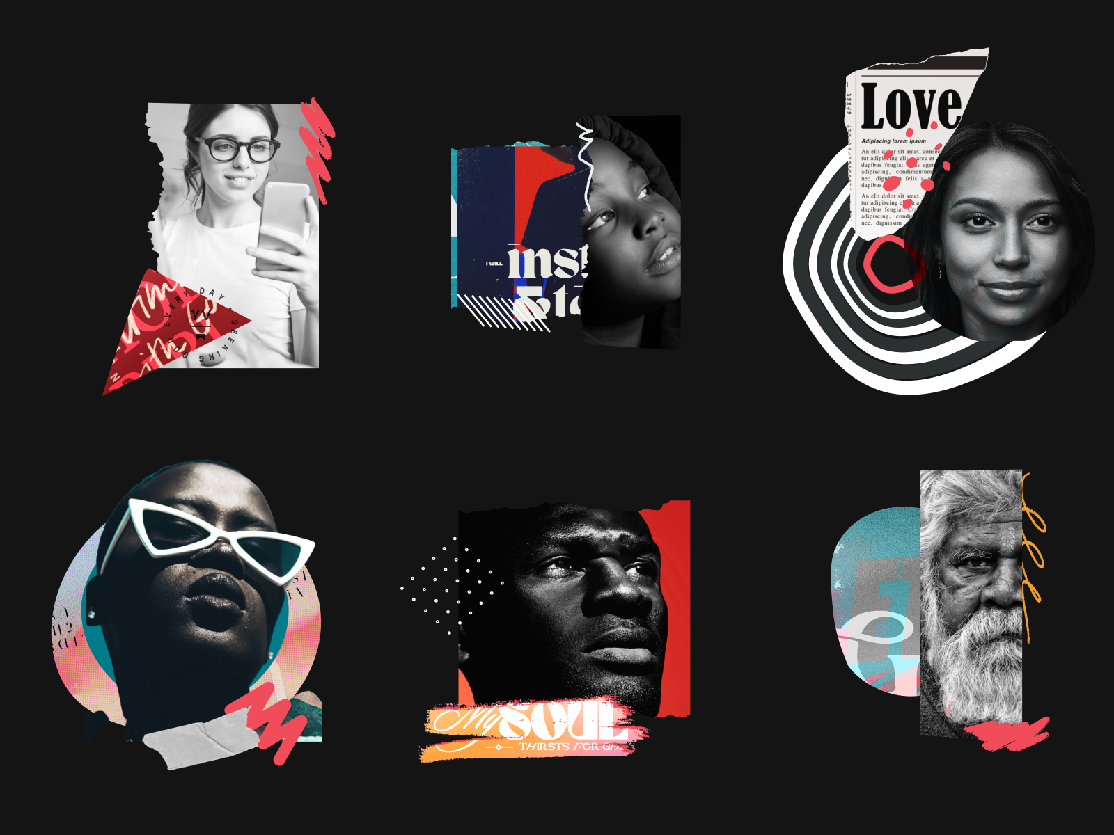 Collage Visuals by Giannina Thomas on Dribbble