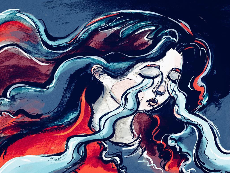 Flowing Tears - Illustration by David Wierzbicki on Dribbble