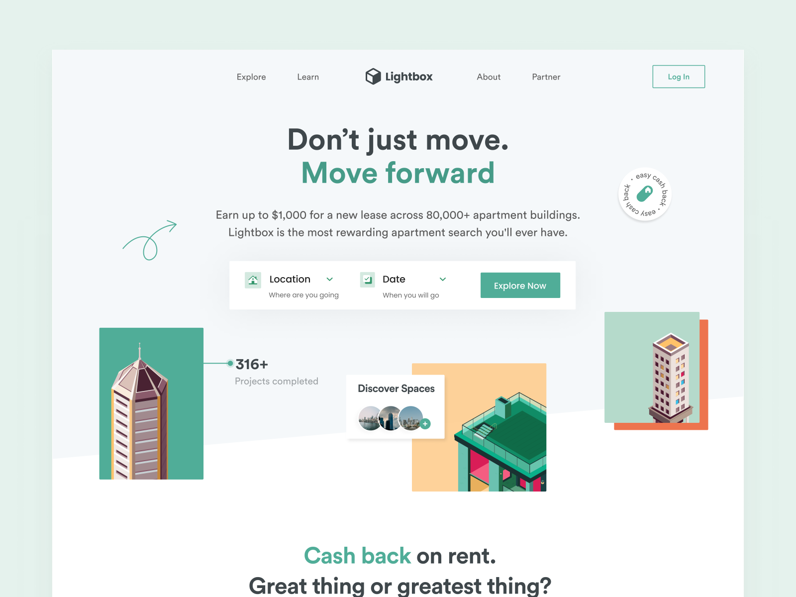 Rent Solution Website by Maria Mak on Dribbble