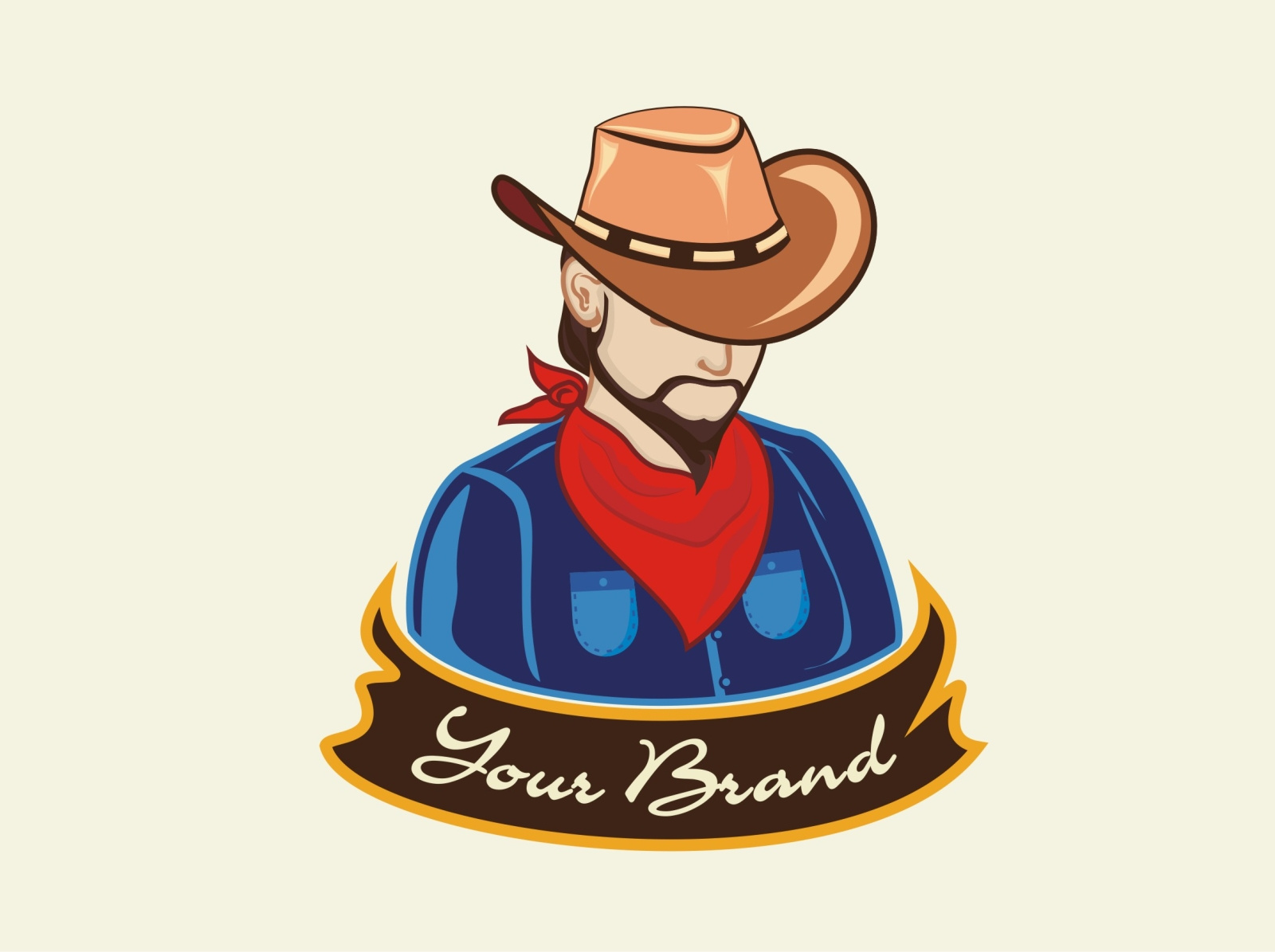 Cowboy design logo by Topi Kuning on Dribbble