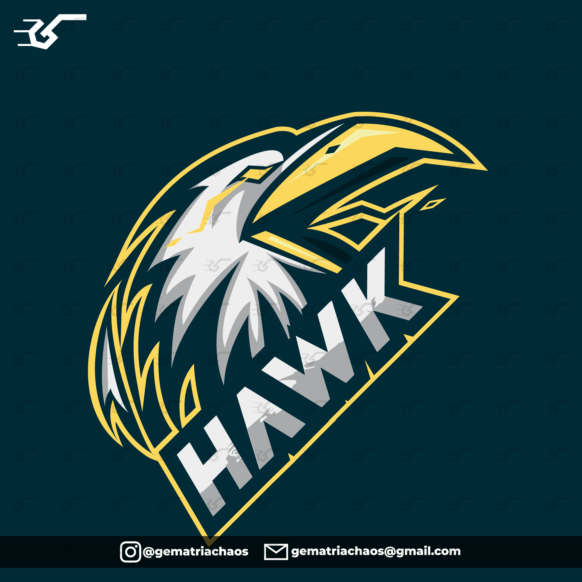 Hawk eSport Gaming Mascot Logo by Gematria Chaos on Dribbble