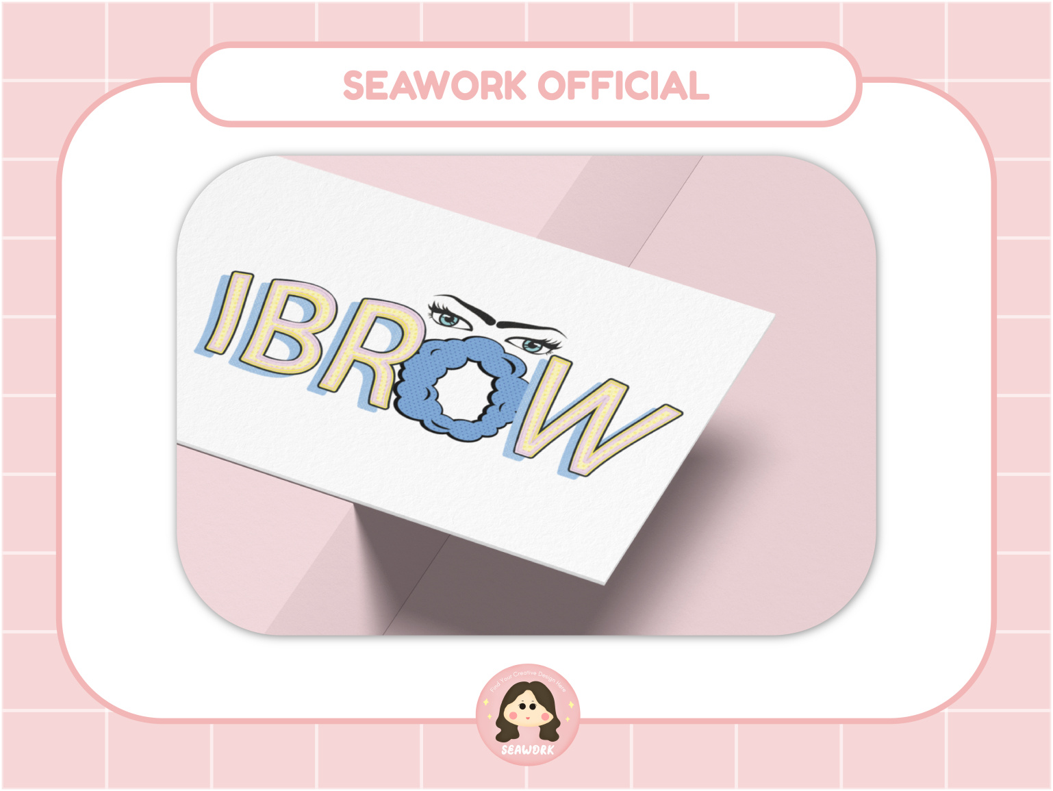 Simple Logo For Ibrow by Seawork Official on Dribbble