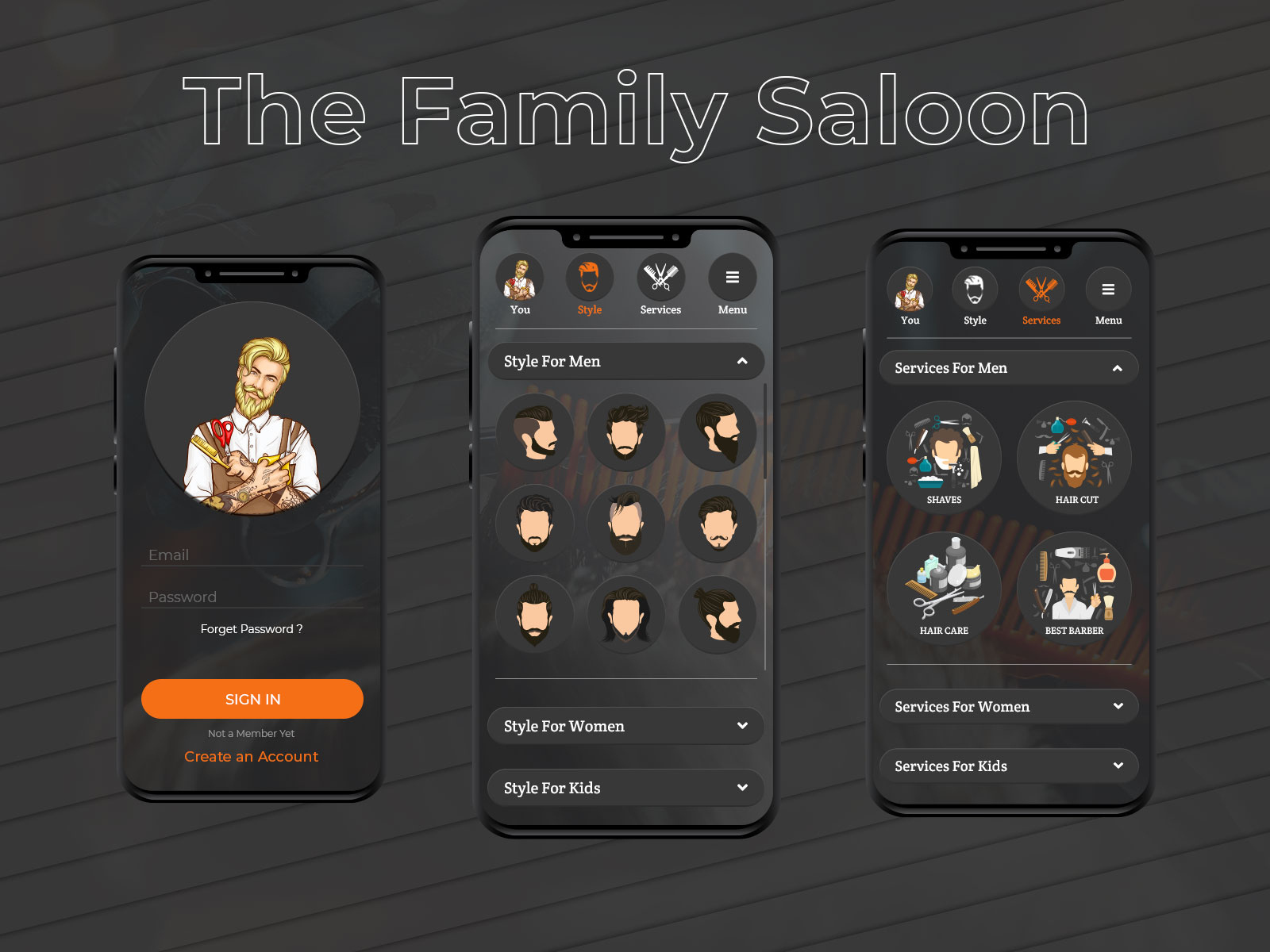 Saloon app by Sunil Prajapati on Dribbble
