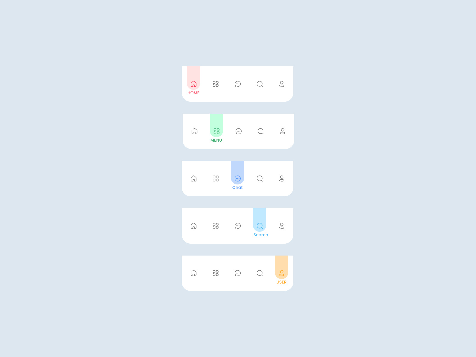 Tab bar by corsing on Dribbble