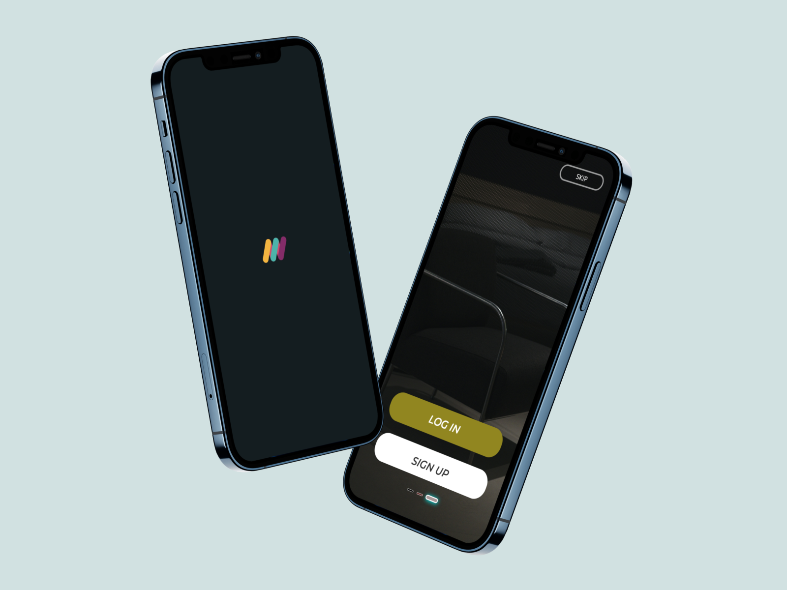 Splash screen and log in screen of project maynooth furniture by Kenil ...