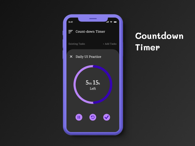 Count-Down Timer UI Design by SURIYA S on Dribbble