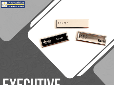 Executive Name Badges by Recognition Express on Dribbble