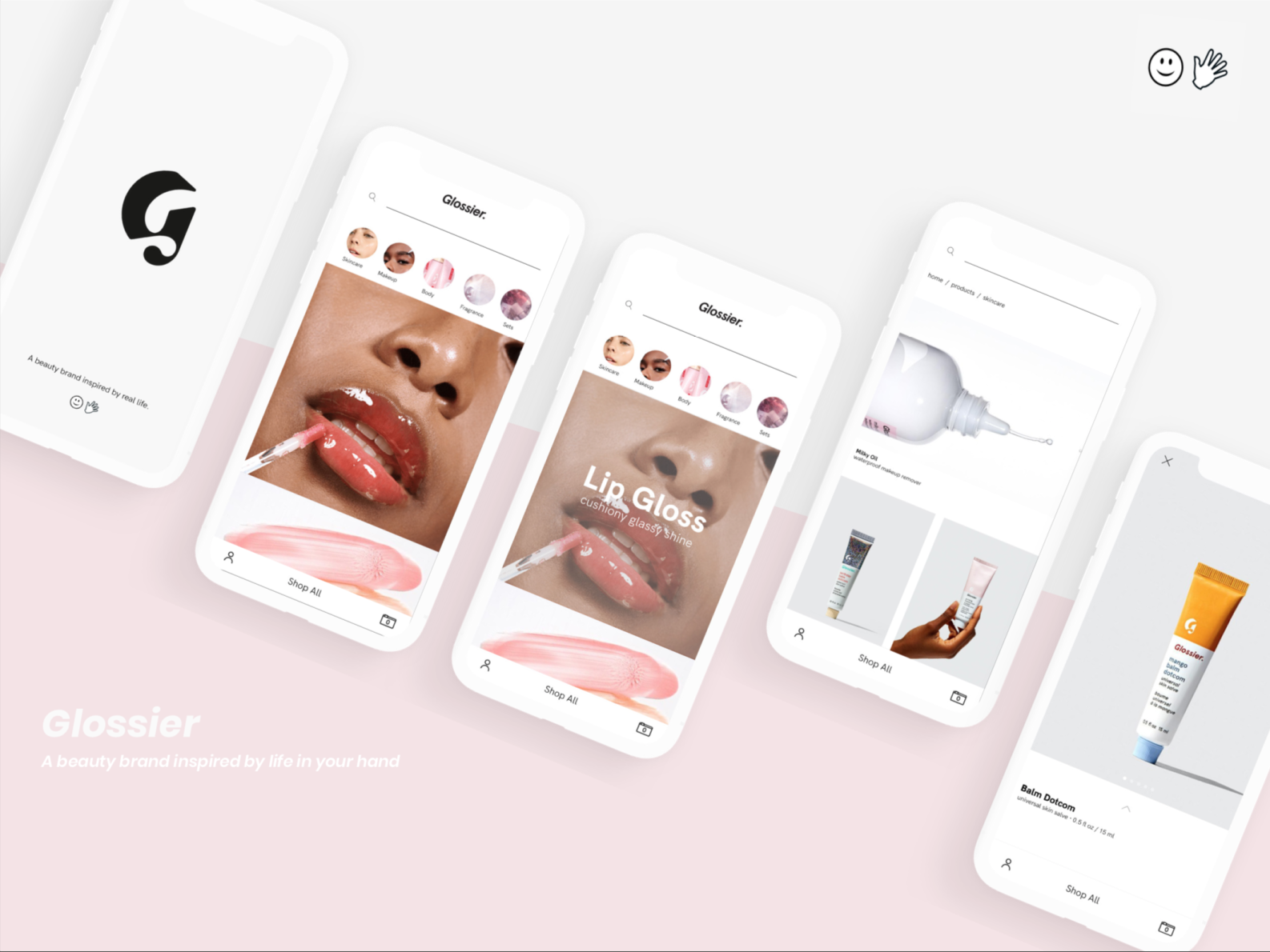 Glossier Application Design by Ju Hee Noh on Dribbble