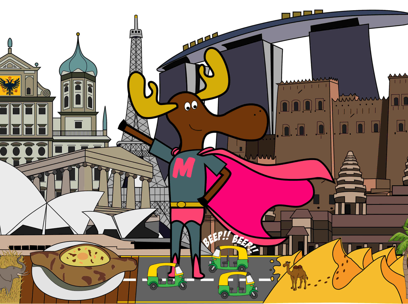 The Wandering Moose - Millennial Moose by Nathan Lieberman on Dribbble