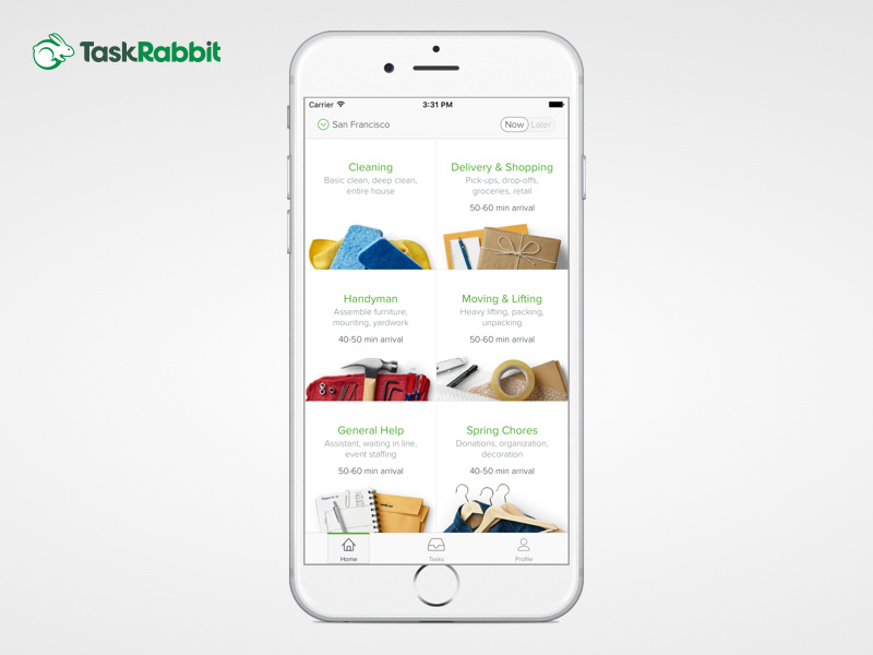 New TaskRabbit Mobile App by TaskRabbit Design on Dribbble