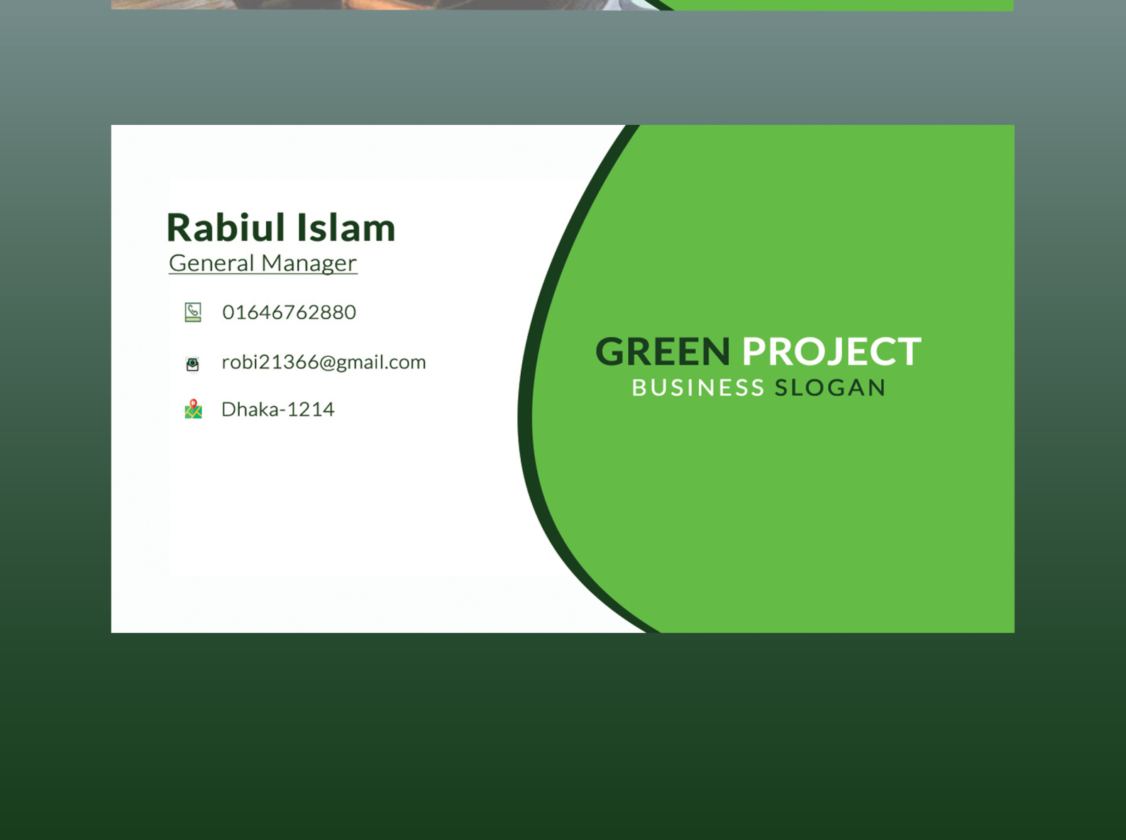 green project 4 by RABIUL ISLAM on Dribbble
