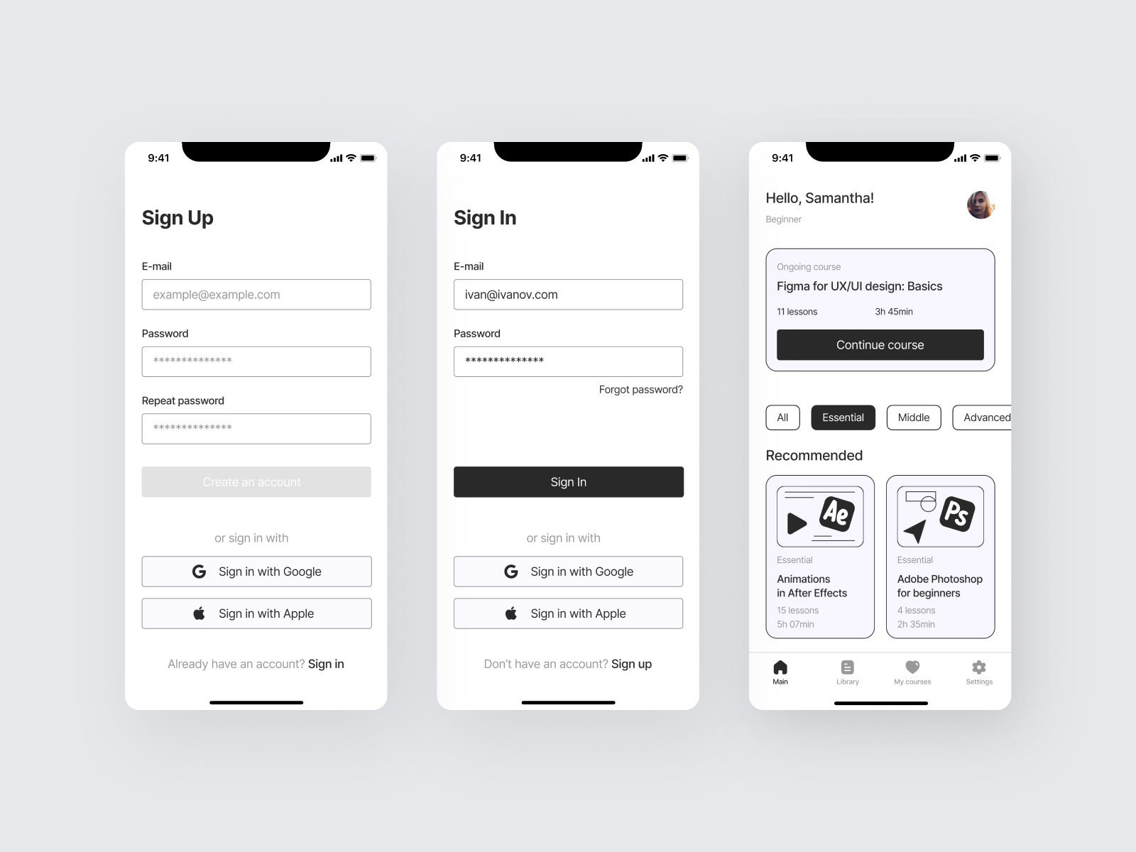 Study app - ui/ux design by TKhoruzheva on Dribbble