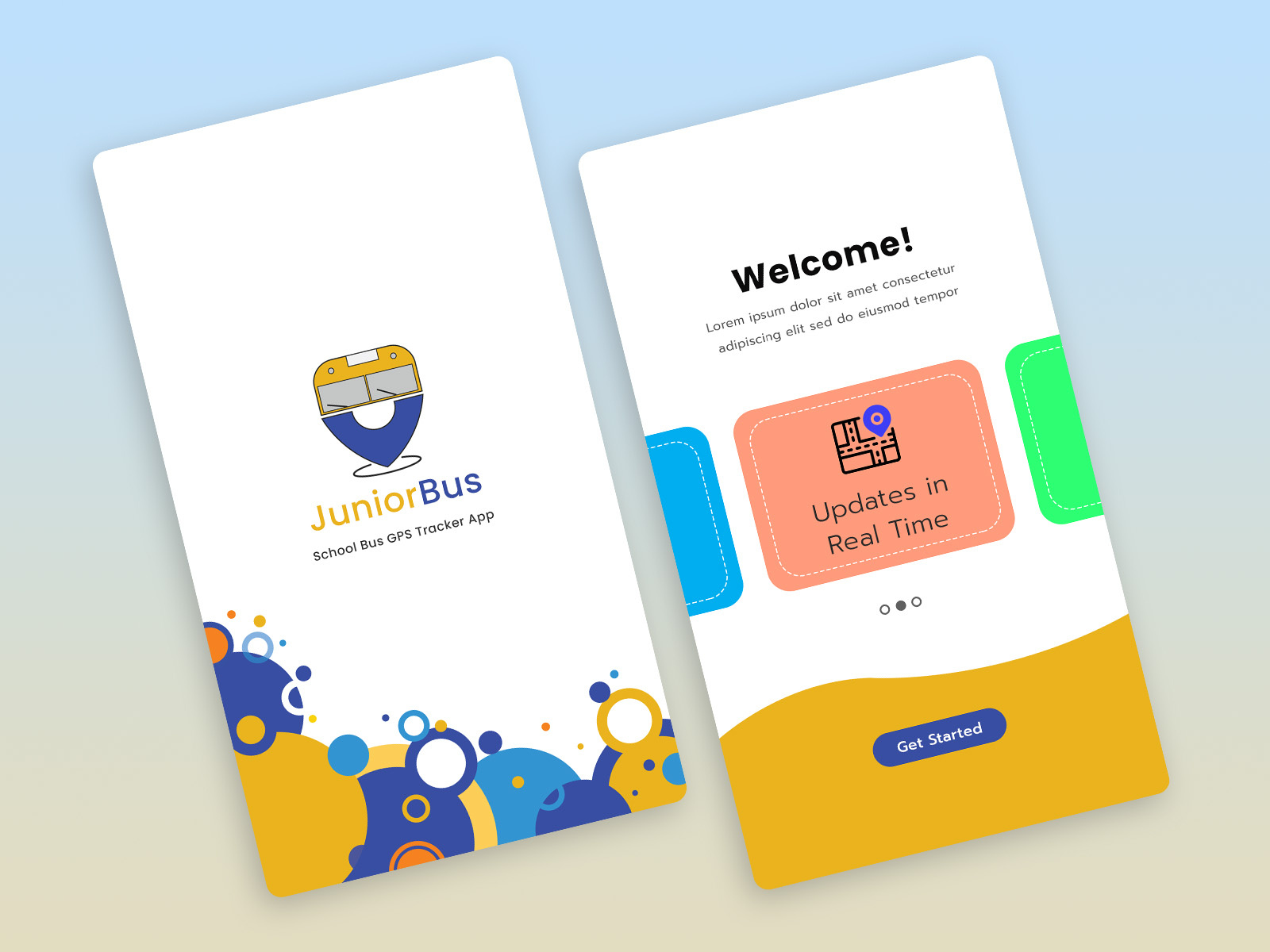 School Bus GPS Tracker App UI Design by Somasree Chakraborty on Dribbble