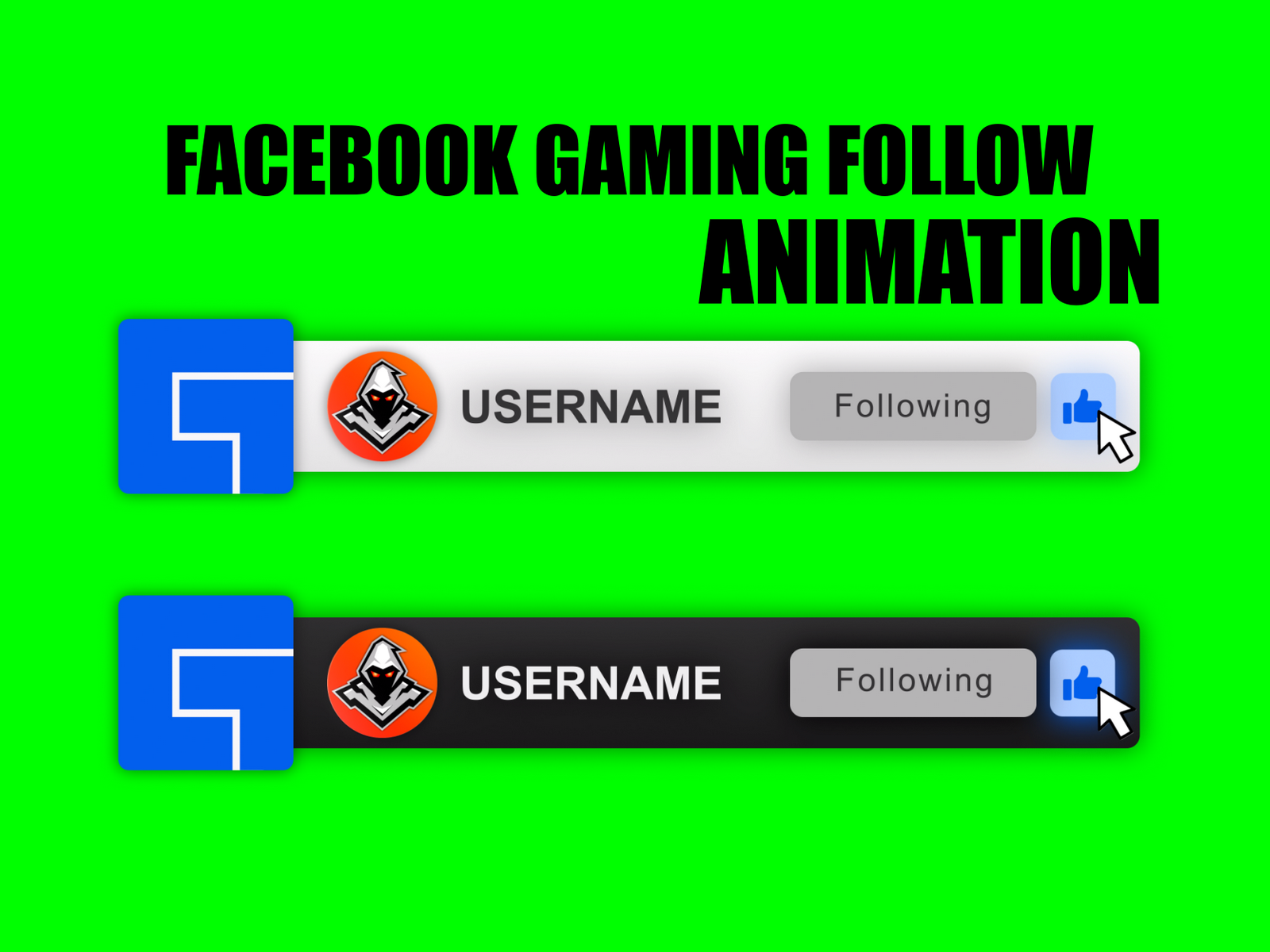 facebook gaming follow animation by Aviel Zarfati on Dribbble