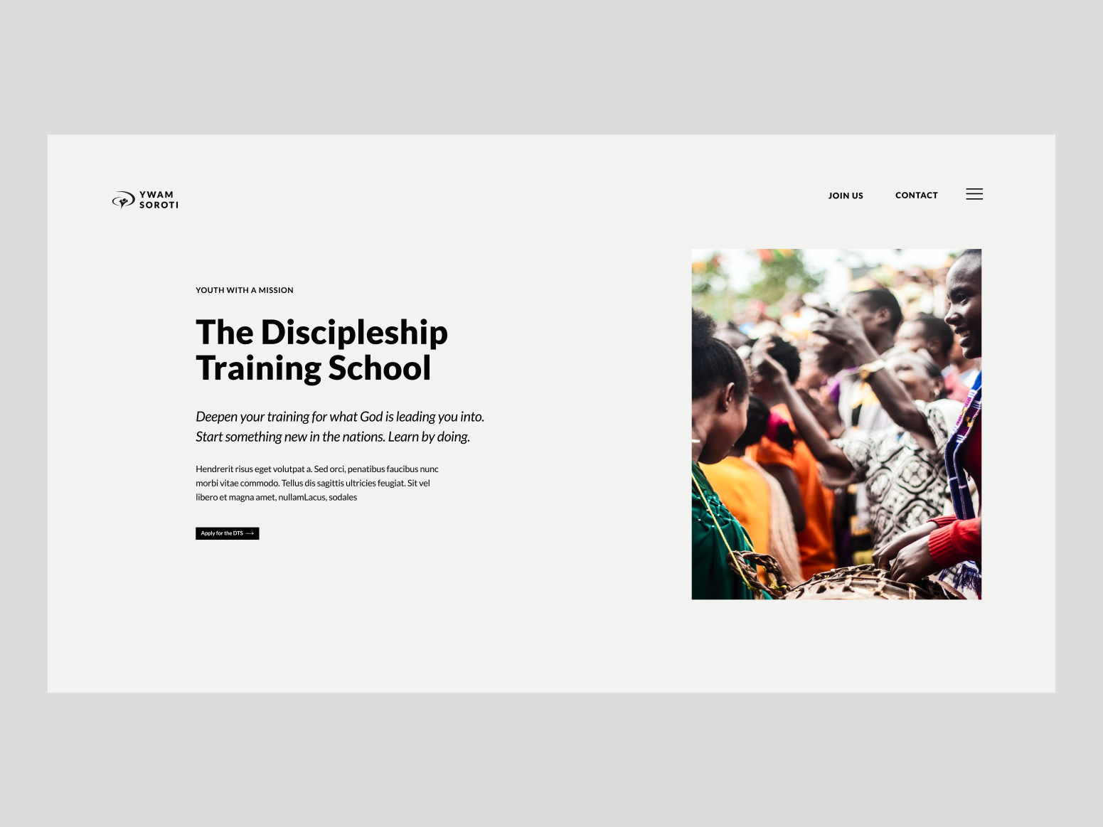 YWAM Soroti Discipleship Training School page by Isaac Musaasizi on Dribbble