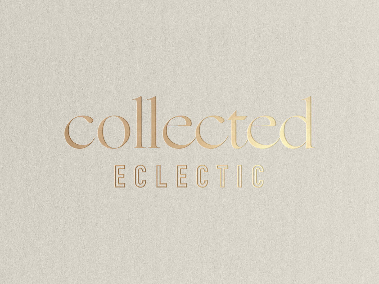 Collected Eclectic Logo by Grace van Meurer on Dribbble