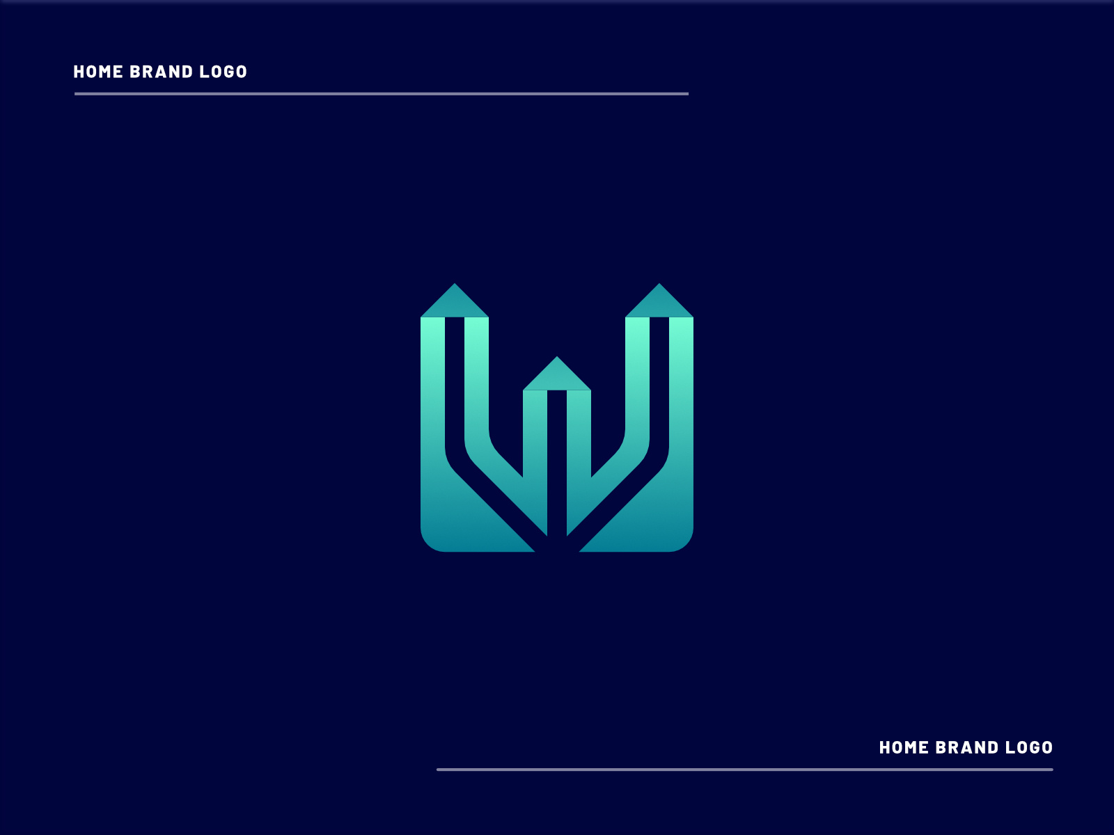 W Home Letter Logo by Md Fakrul Islam on Dribbble