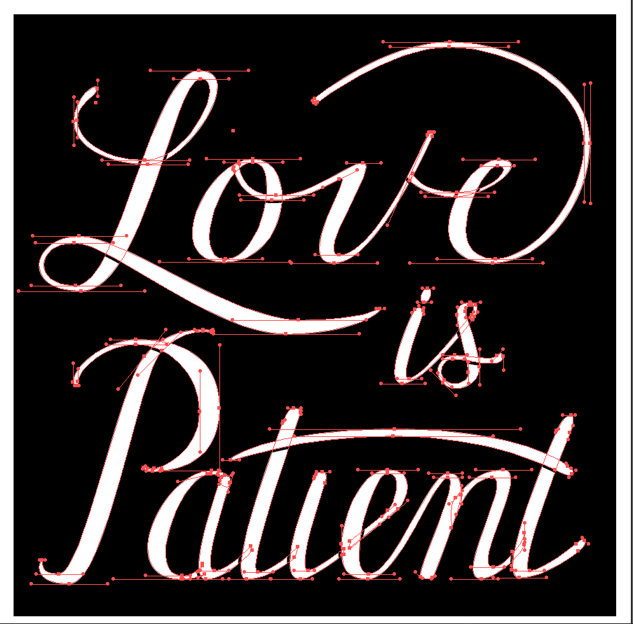 Love is Patient WIP by Eric Crow on Dribbble