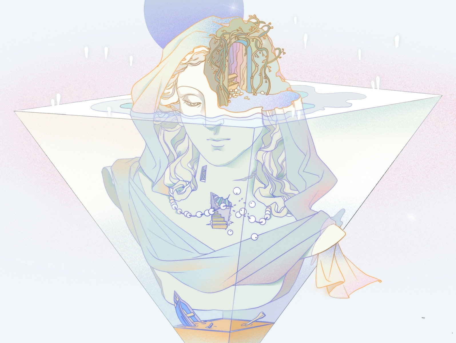 Abstract Illustration - Hidden Treasure/Trap by Lidi Fu on Dribbble