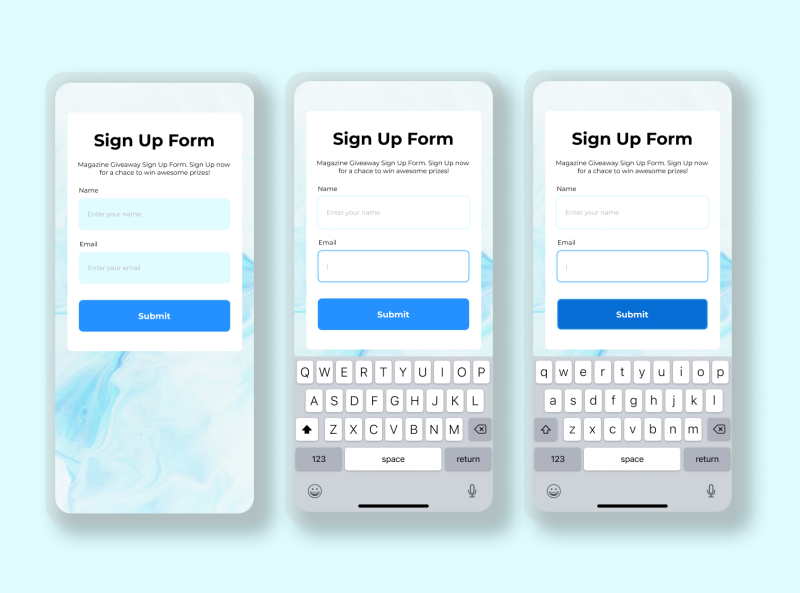 Sign Up Form by Namik Durakovic on Dribbble