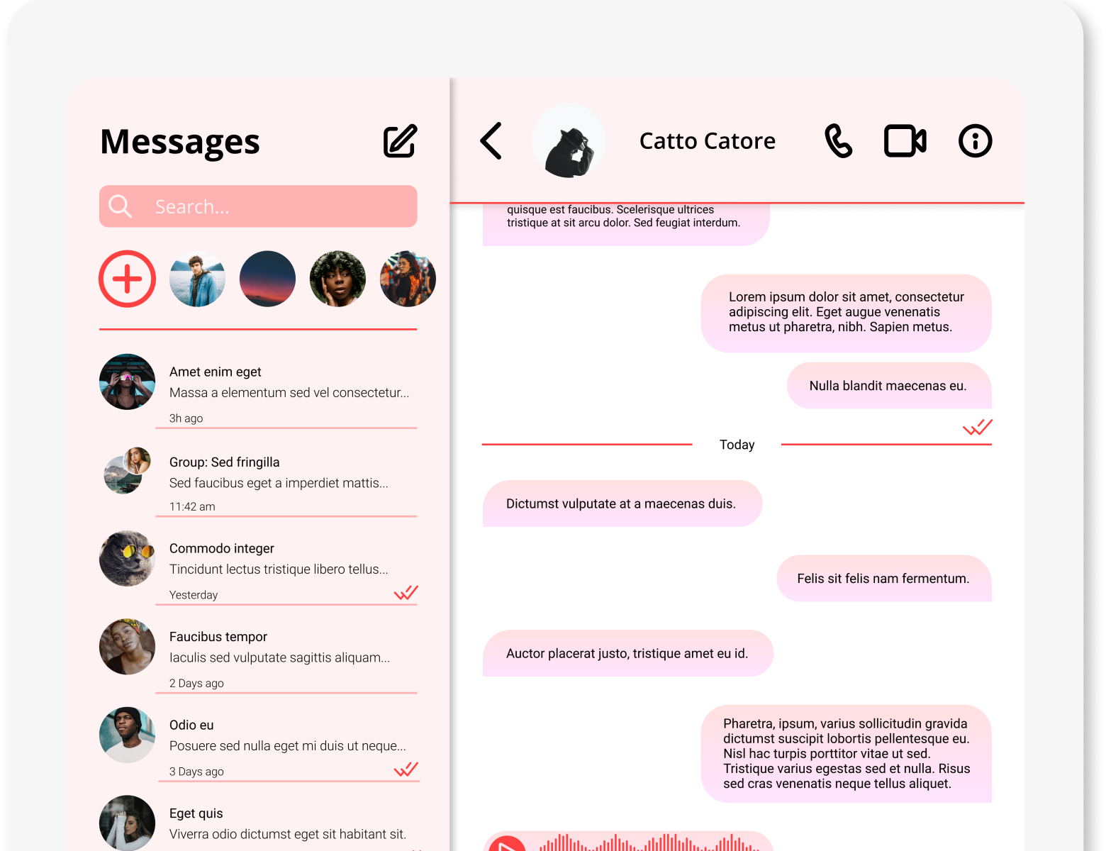 Direct Messaging - 1 by Namik Durakovic on Dribbble