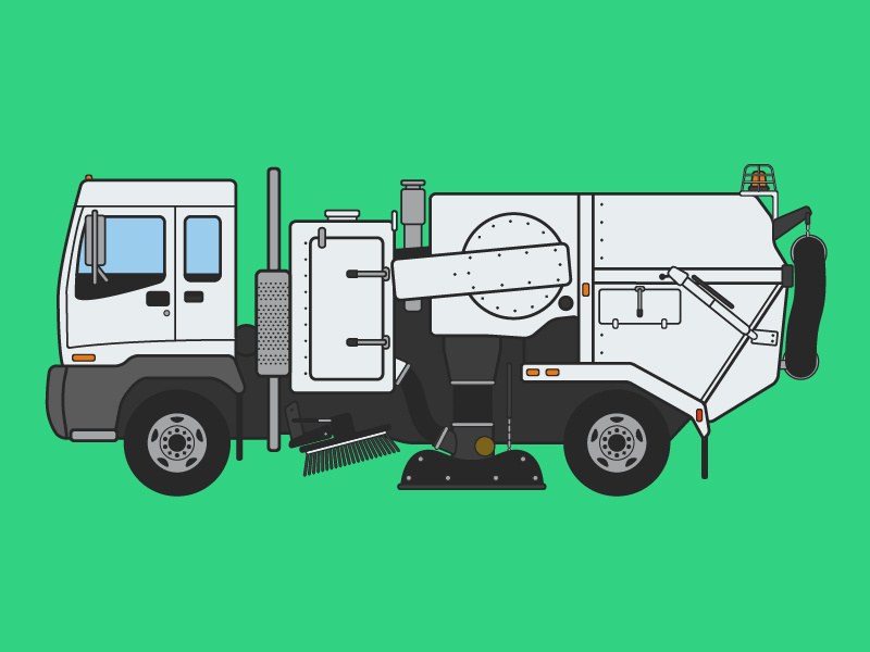 Street Sweeper by Jamie Dean on Dribbble