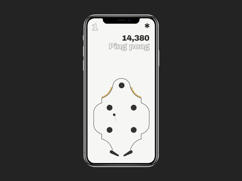 Minimal Pinball by Zakary Kinnaird on Dribbble